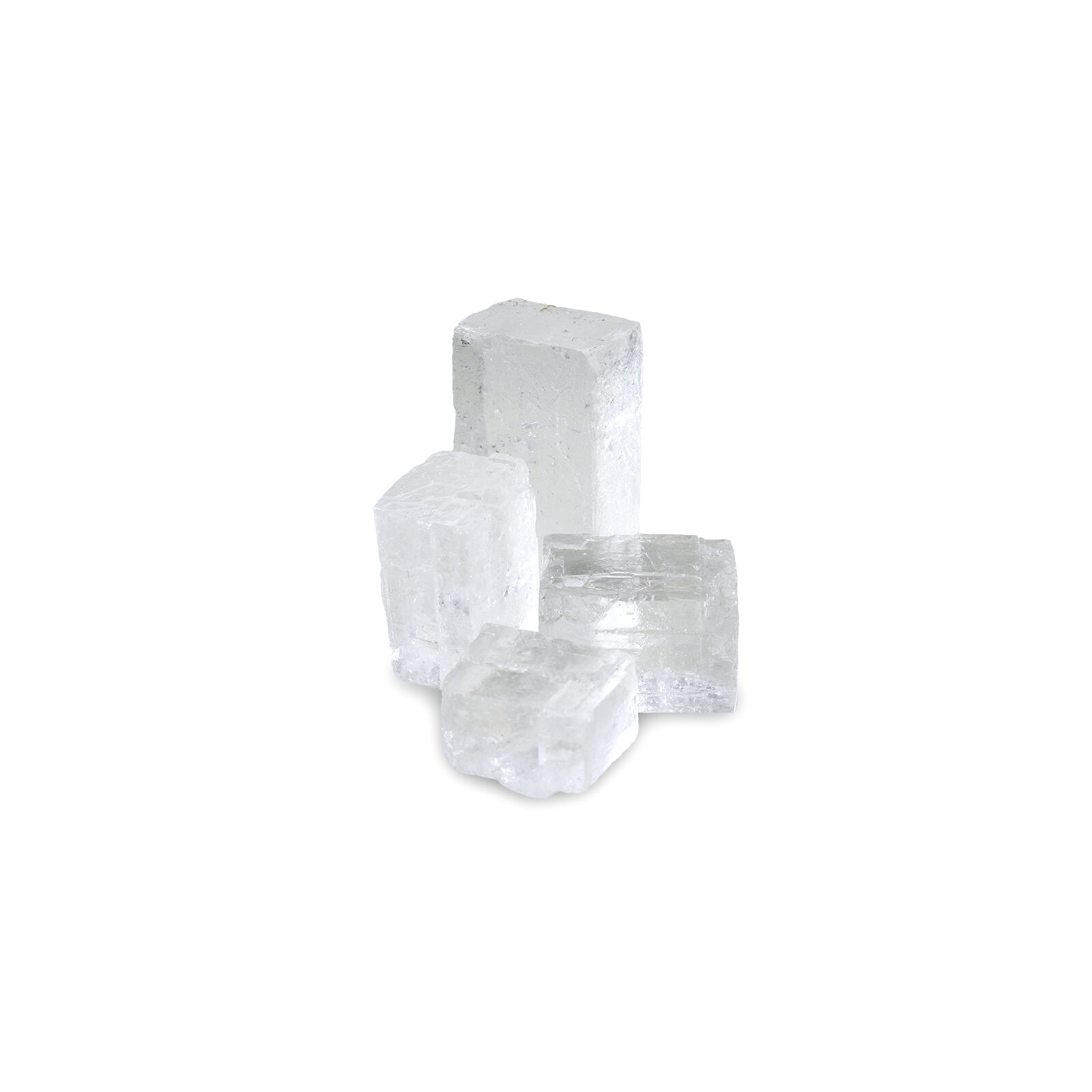 HALITE Salt Diamond, clear, cube shaped, 1 kg PE bag