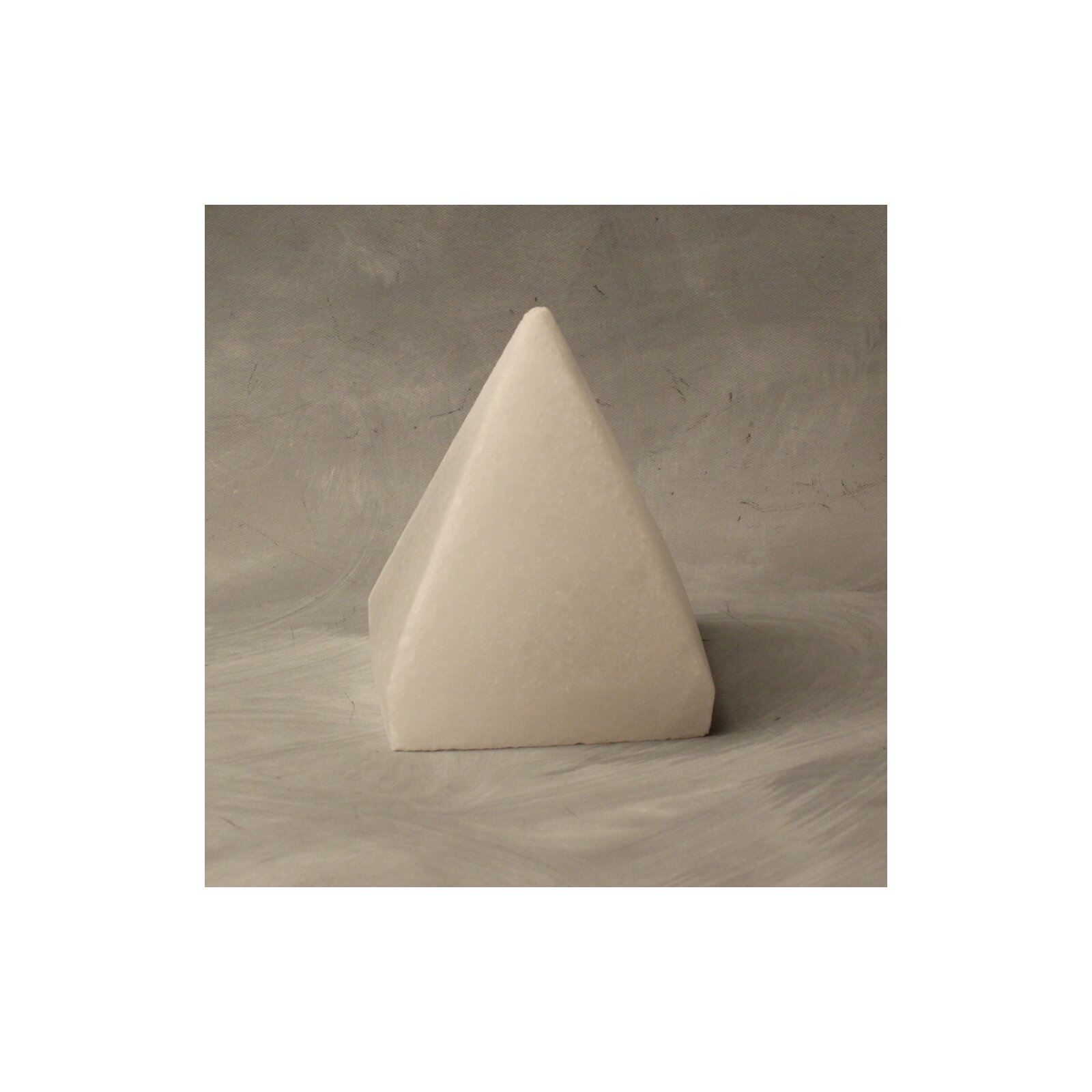 Salt Crystal PYRAMID, White Line